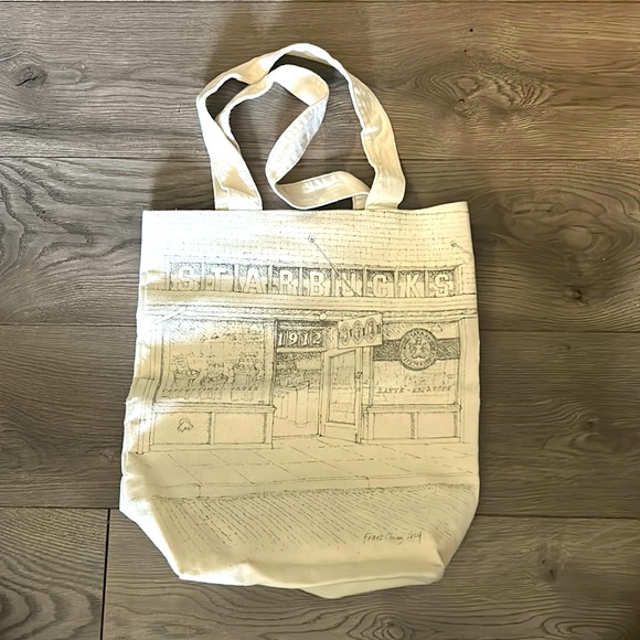 Starbucks | Bags | Starbucks Tote Bag Of And From The Original St ...